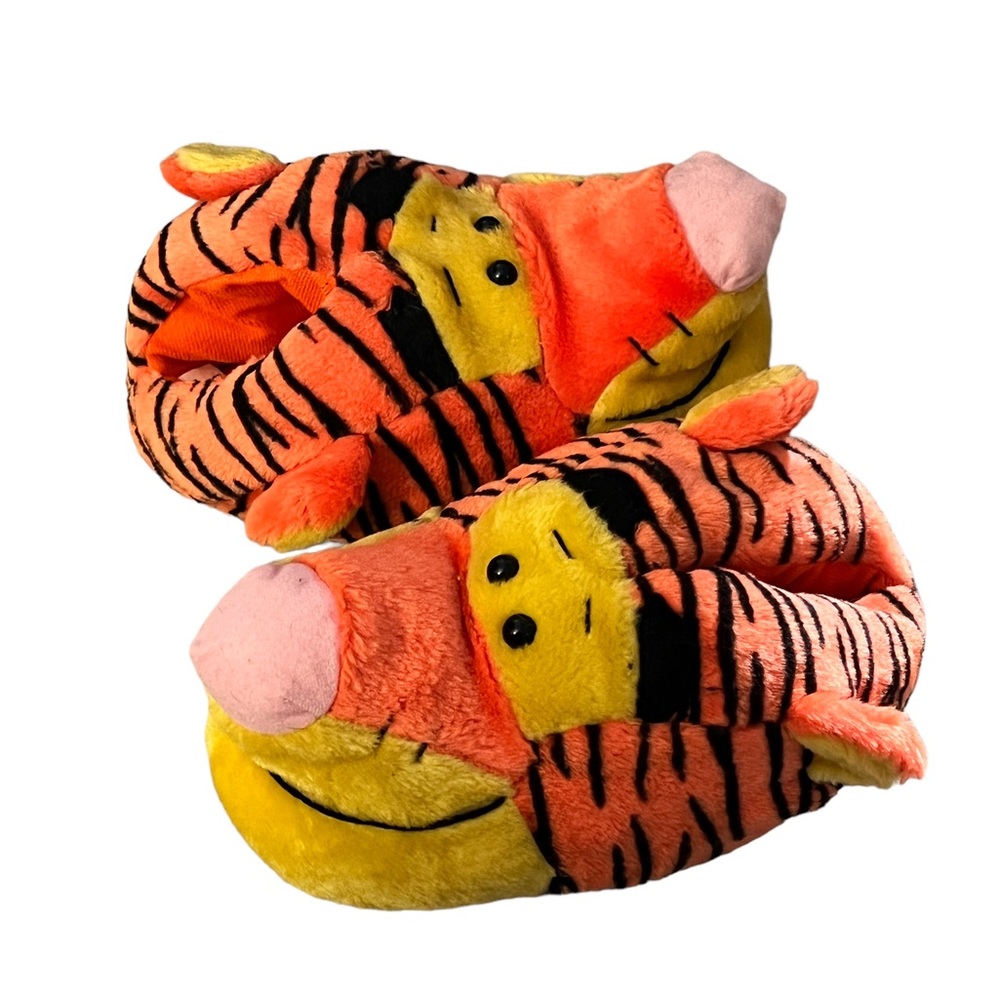 Vintage Disney Tigger Slippers M 7/8 Plush Winnie The… - Gem